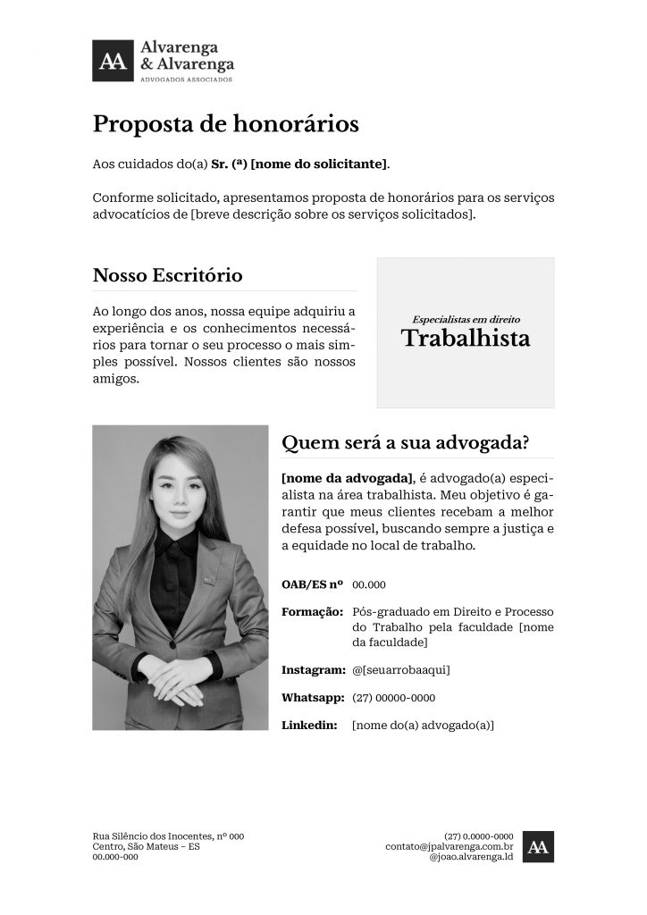 Kit Visual Law Minimalista – João Alvarenga